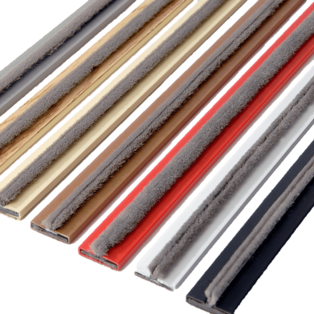 Rook- en brandwerende strip pvc met borstel - RED Profs